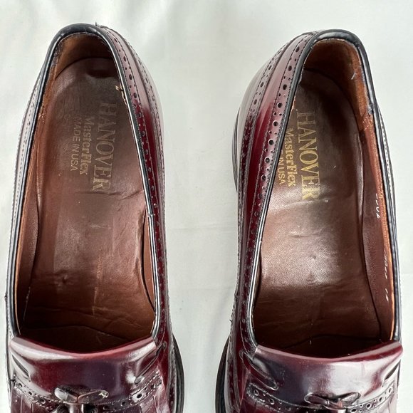 Hanover | Shoes | Hanover Masterflex Mens Leather Loafers Tassel Dress ...